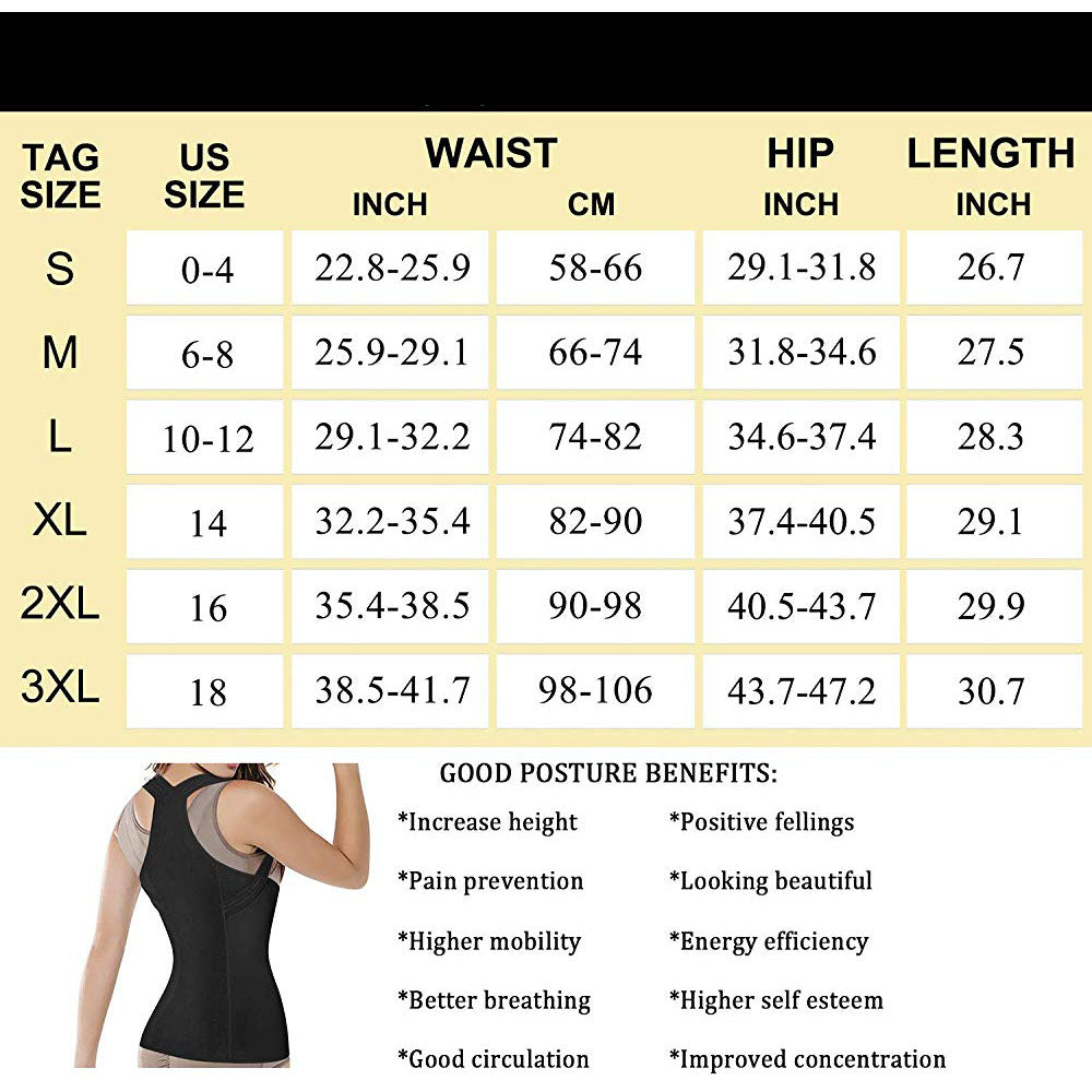 Women Back Posture Corrector Tummy Control Vest